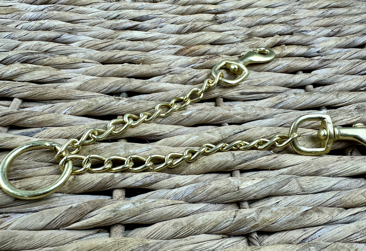 Brass Newmarket Coupling Chain - In-hand Show Leading – Aberwiel Saddlery