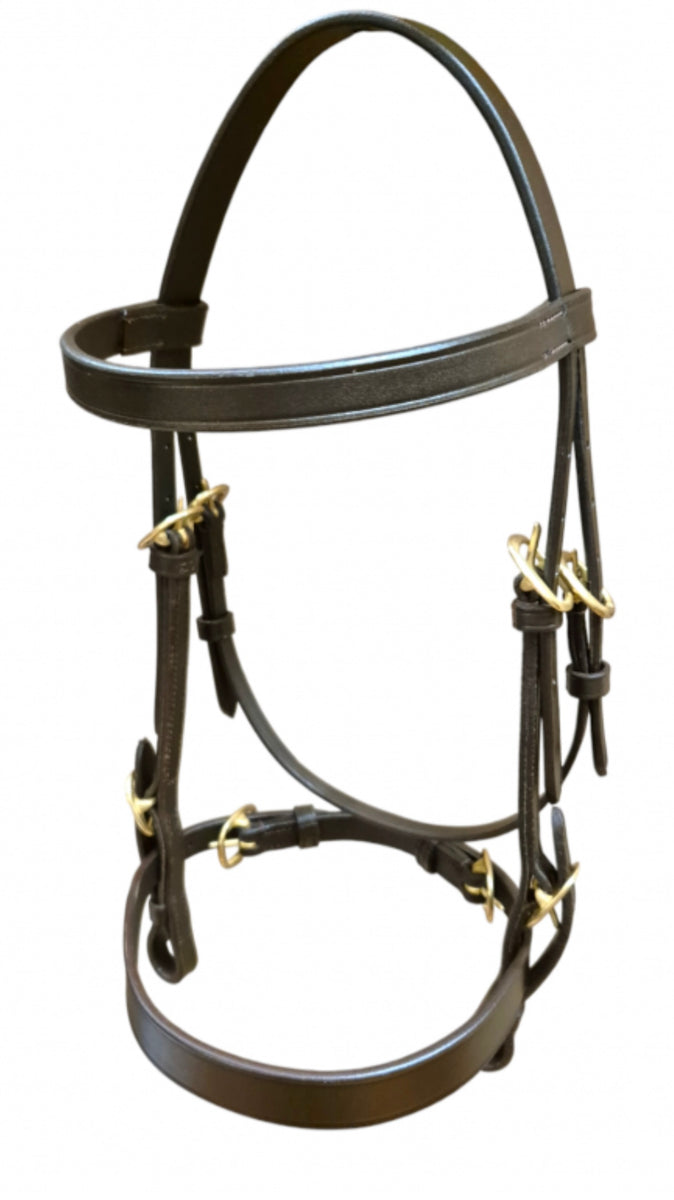 Flat Hunter In-Hand Show Bridle M&M/Native/Shetland/Cob/Show - All Siz ...