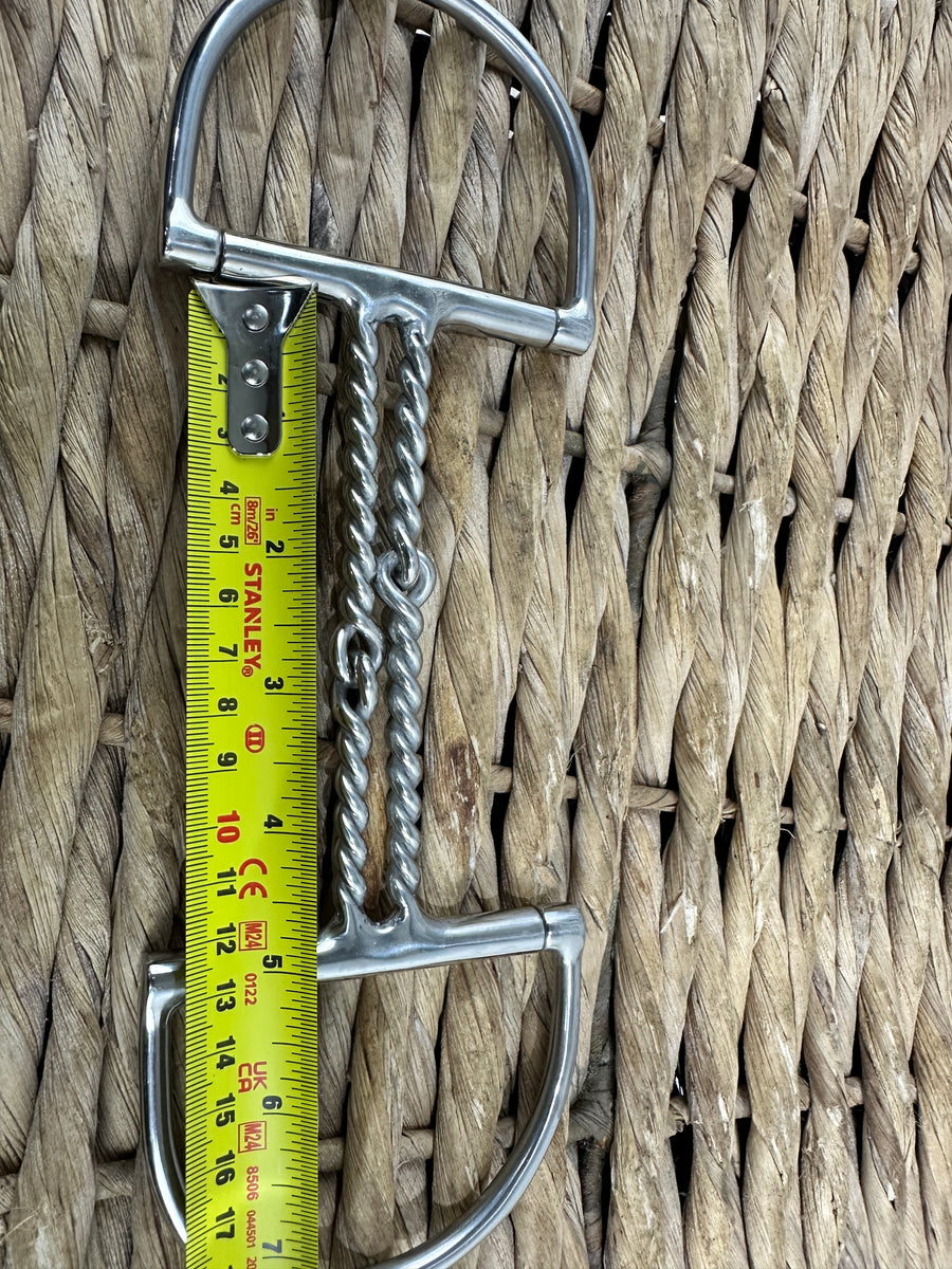5” Double Twisted Wire Mouth Dee Snaffle Bit – Aberwiel Saddlery