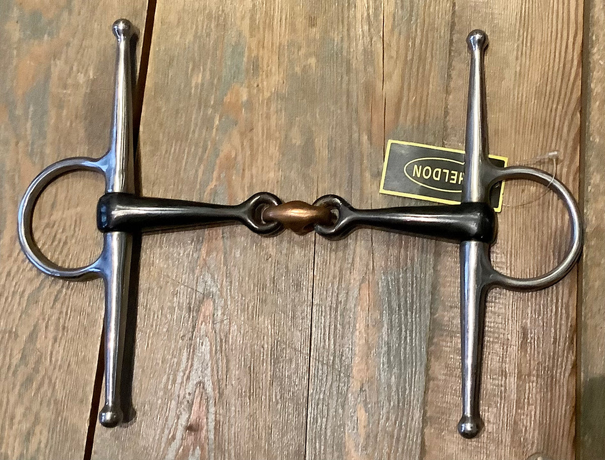 Full Cheek Sweet Iron Snaffle with Copper Lozenge - 5", 5 1/2" & 6 ...